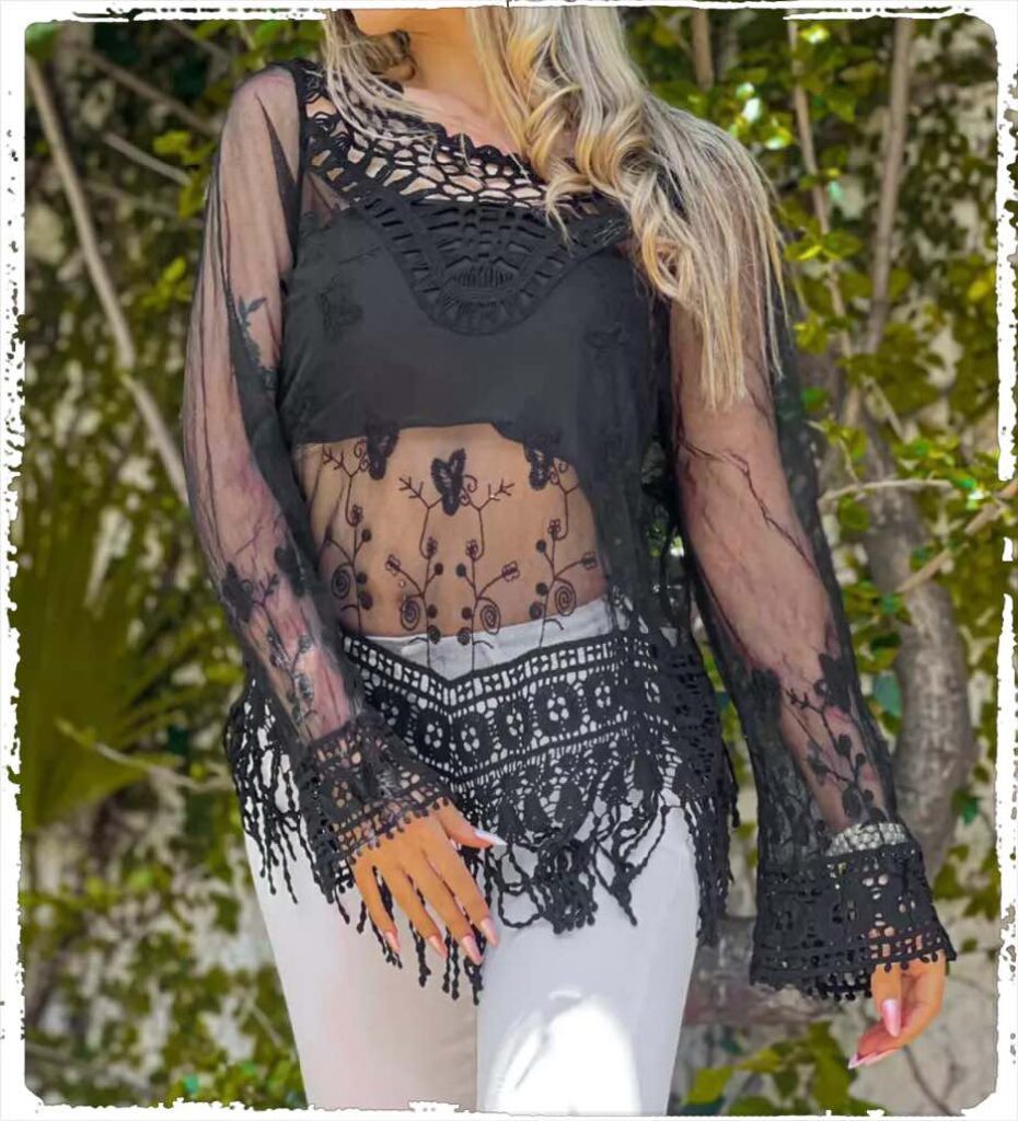 Blusa Magda Black – Anairam Showroom